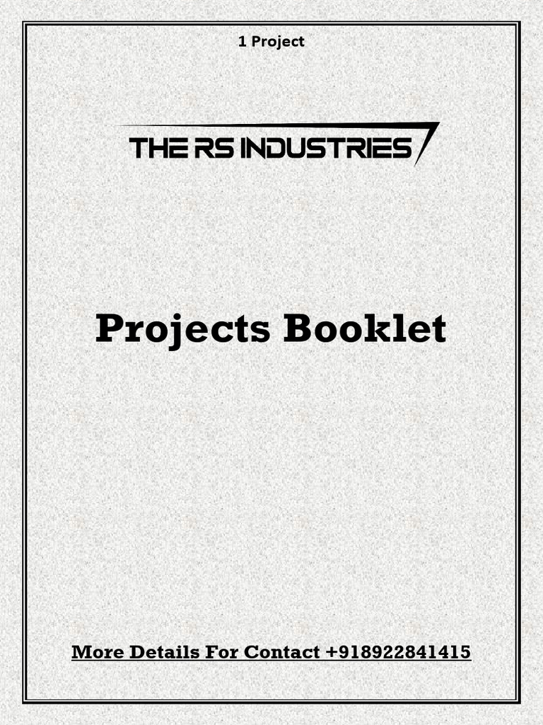 Projects Booklte | PDF
