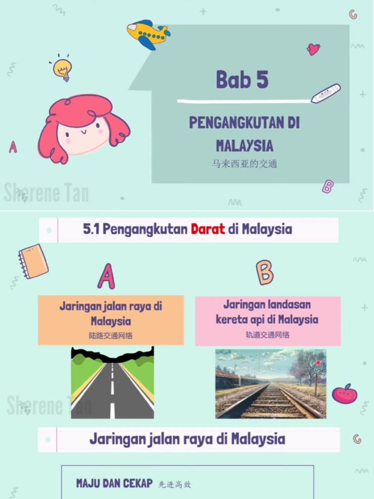 NOTA BAB 5 5.1-5.3 Pengankutan Di Malaysia | PDF