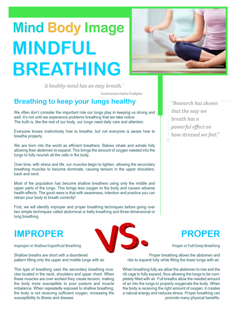 MBI Mindful Breathing | PDF | Breathing | Lung