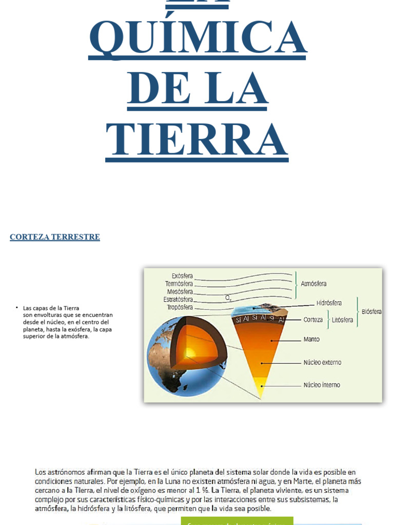Capas de la Tierra: De Núcleo a Exósfera | PDF