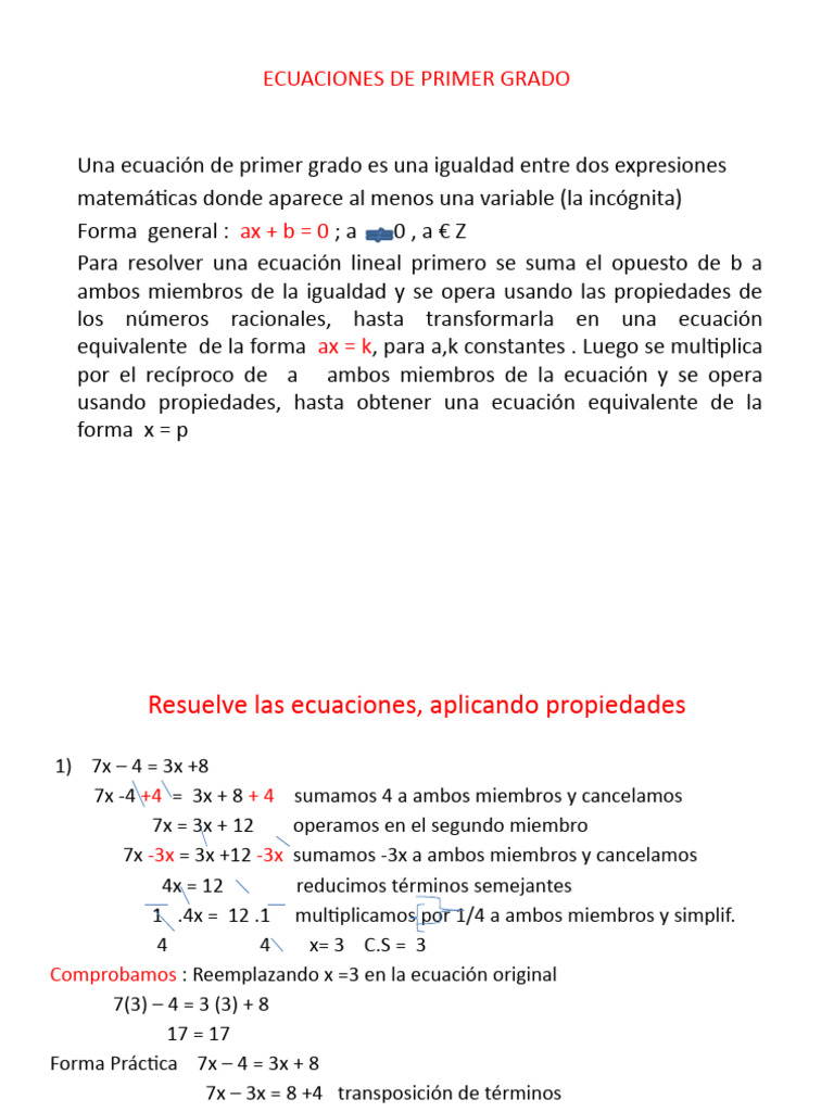 Ecuaciones e Inecuaciones - Semana 24-Diapositivas | PDF | Ecuaciones | Desigualdad (Matemáticas)