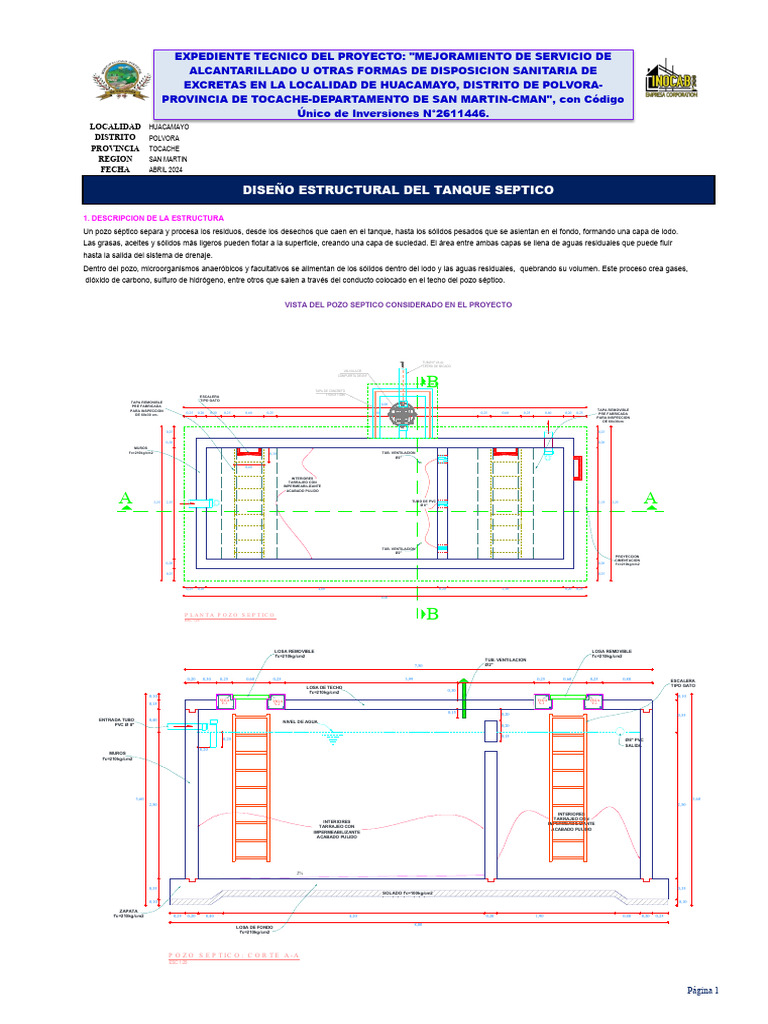 1.diseño Estructural - Tanque Septico | PDF | Tanque séptico | Suelo