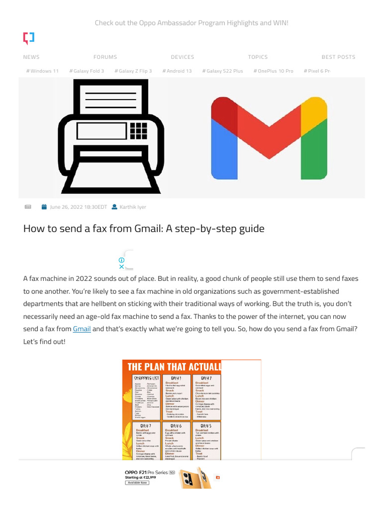 How To Send A Fax From Gmail - A Step-By-step Guide | PDF | Gmail | Fax