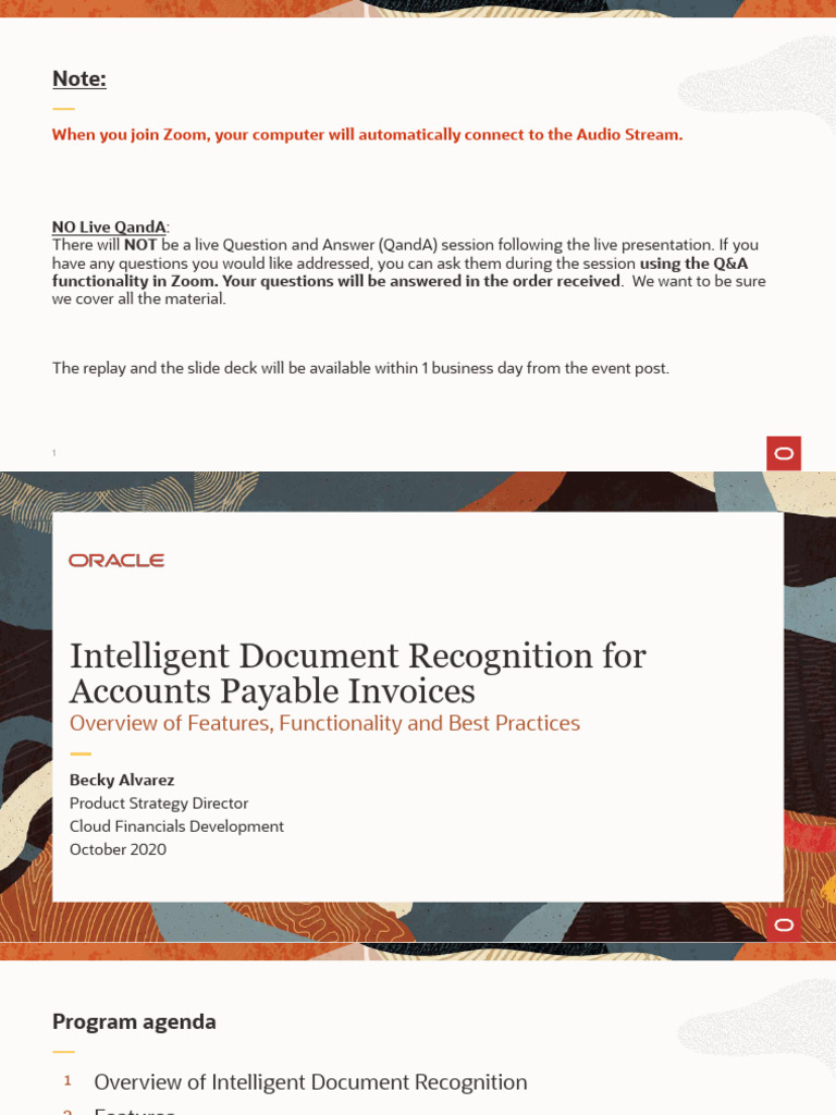 ERP - Intelligent Document Recognition For AP Invoices Overview ...