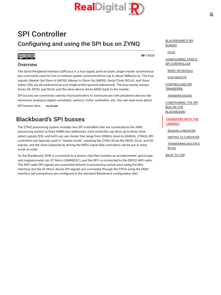 Configuring ZYNQ SPI Controller | PDF | Information And Communications ...