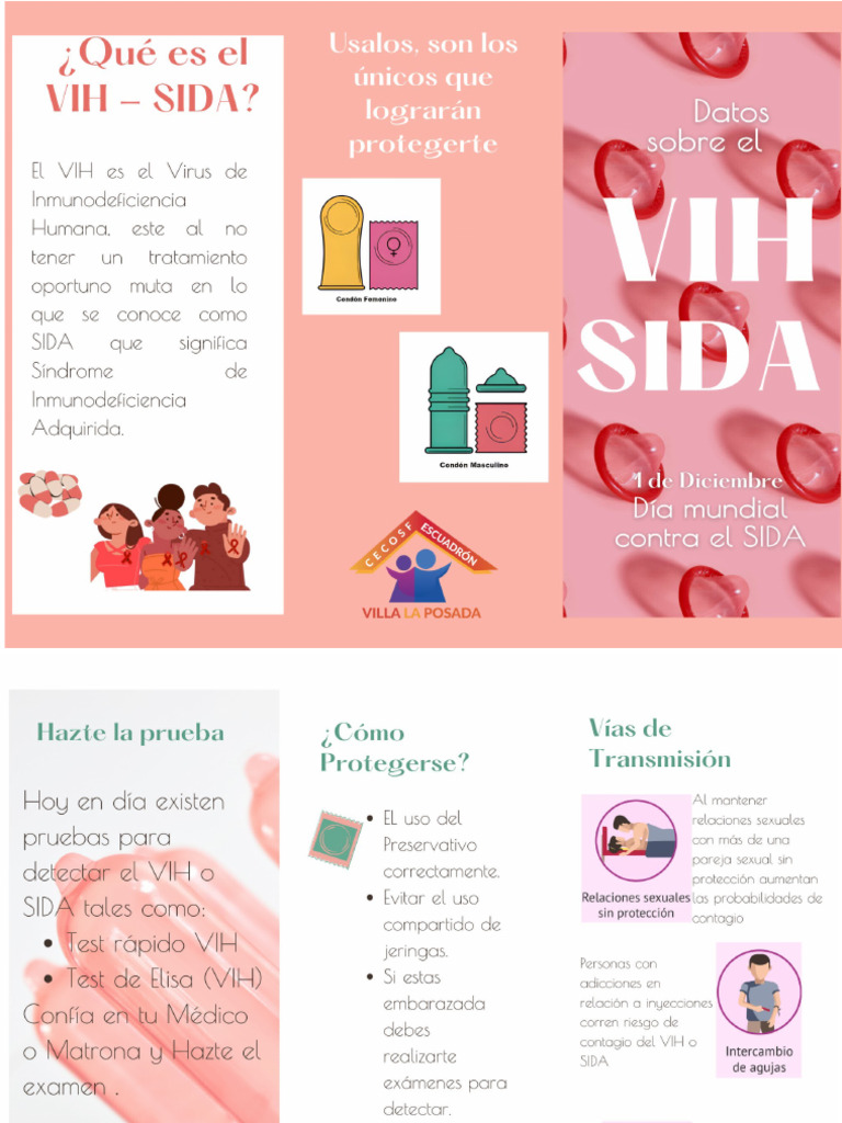 Triptico Vih - Sida | PDF