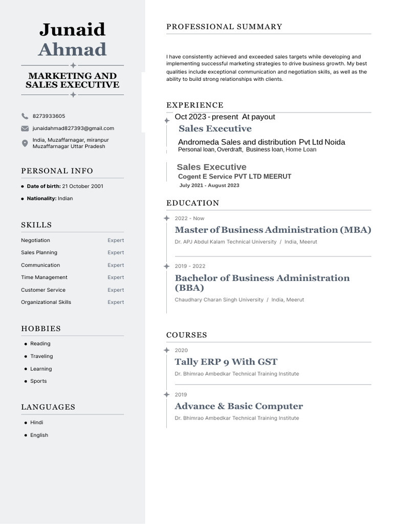 My Resume | PDF | Business | Business Economics