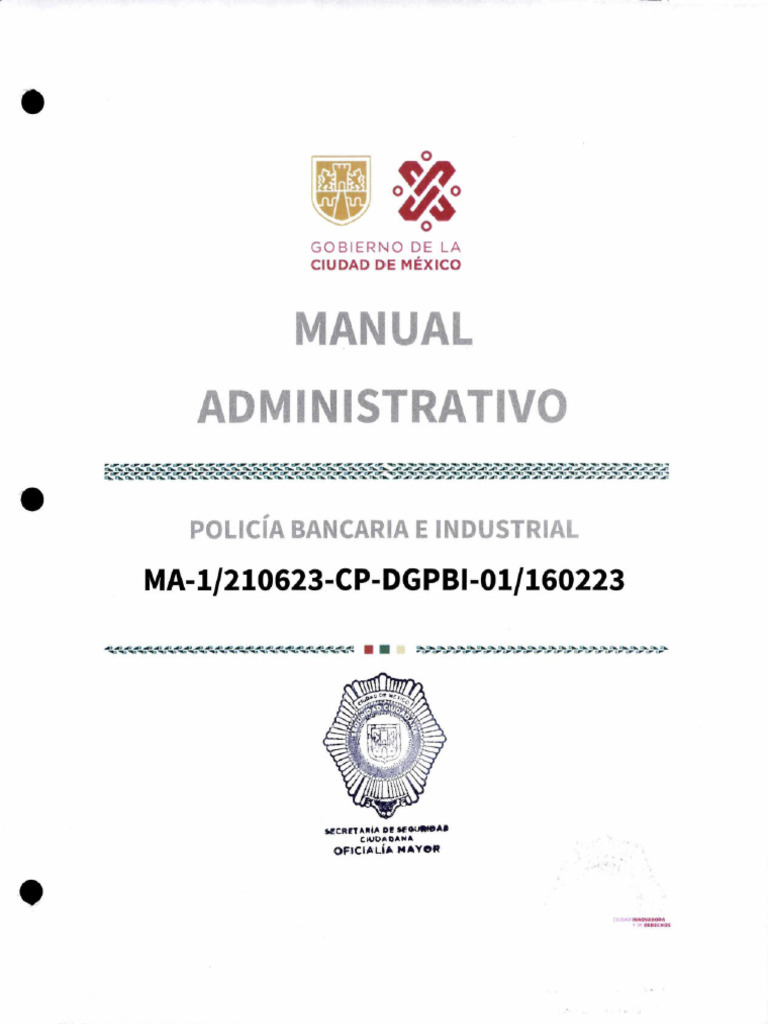 ManualAdministrativo PBI 2023-GOCDMX | PDF