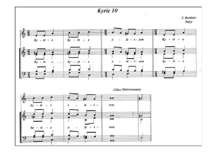 Kyrie Taize | PDF