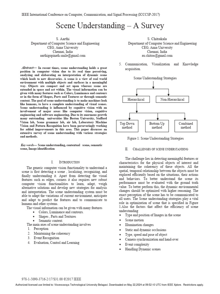 Scene_understanding__A_survey | PDF | Computer Vision | Information