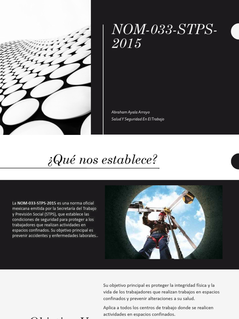 Nom 033 STPS 2015 | PDF | Ventilación (Arquitectura) | Contaminación