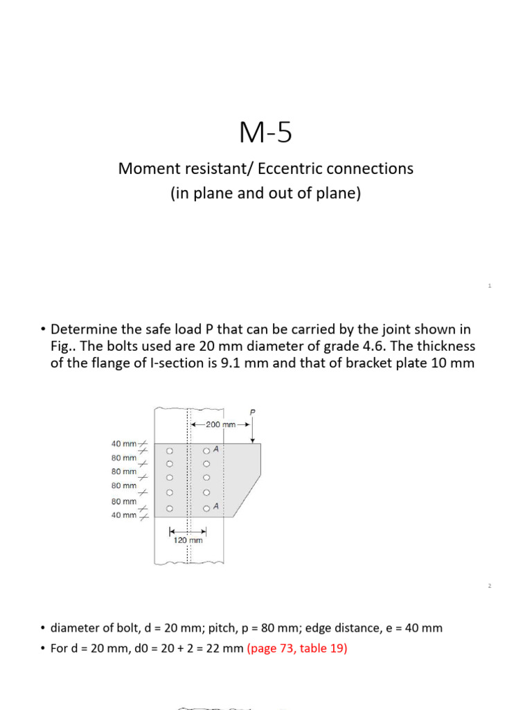 M-5 Tutorial Problems - Compressed | PDF | Screw | Column