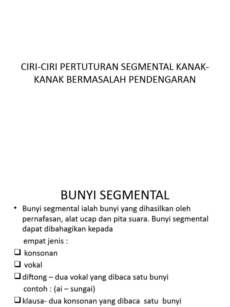 SEGMENTAL | PDF | Seni
