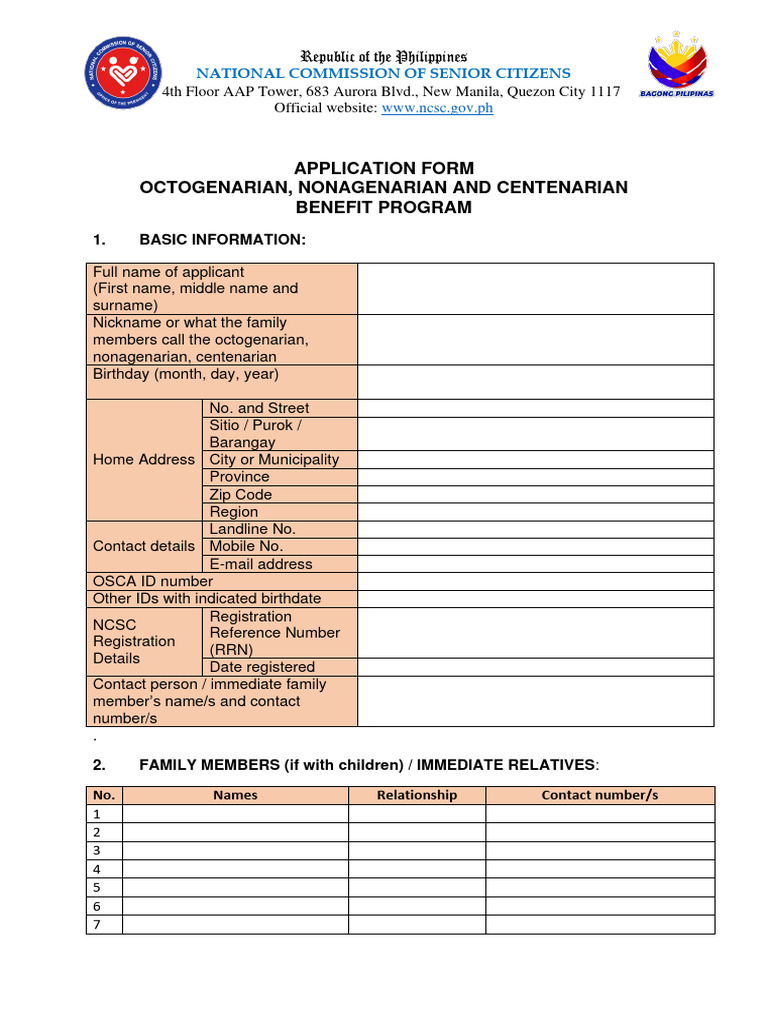NCSC - Application Form - As of May 09, 2024 | PDF | Government And Personhood