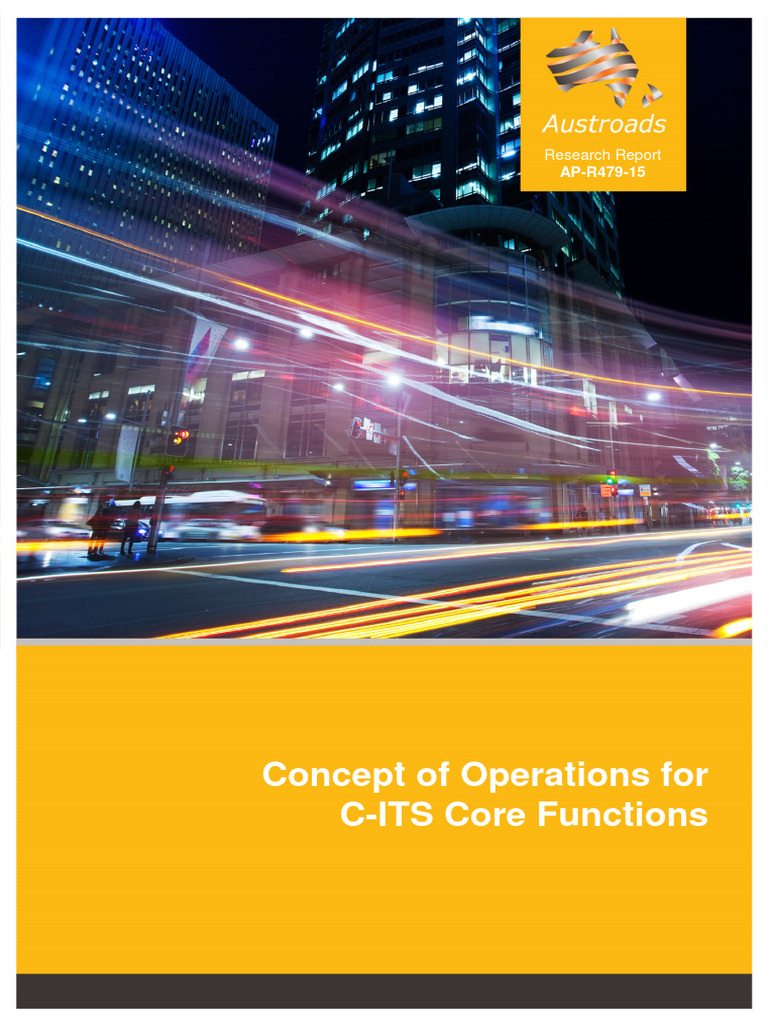 AP-R479-15 Concept of Operations For C-ITS Core Functions | PDF ...