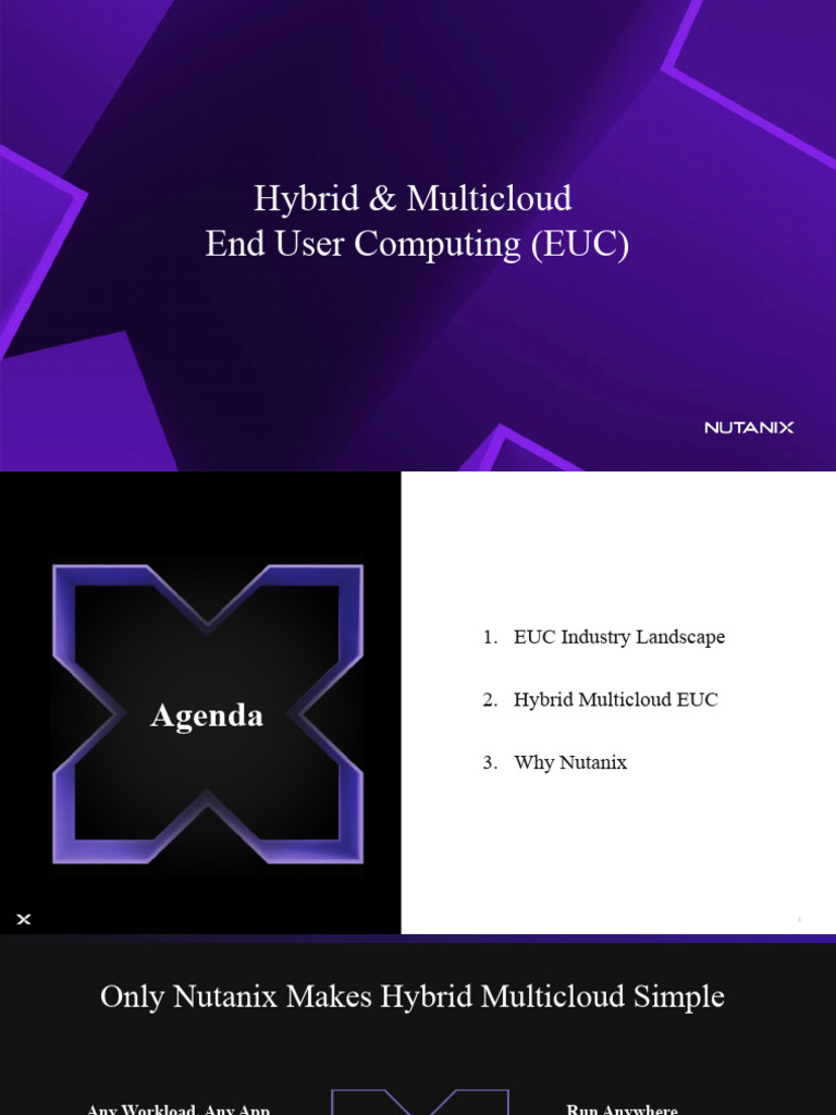 EUC Nutanix Customer Overview 45 Minute | PDF | Cloud Computing | Desktop Virtualization