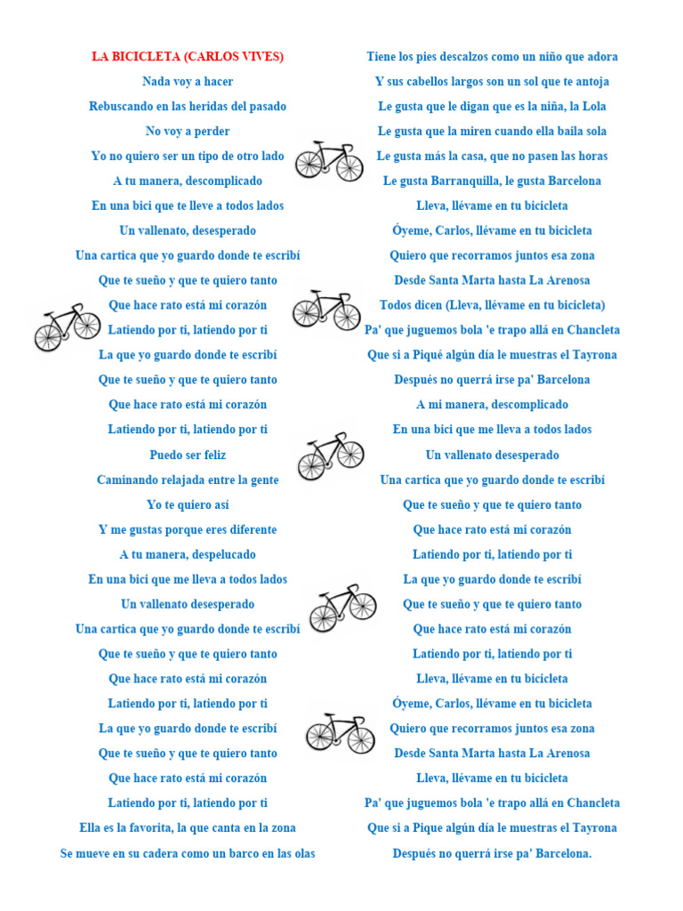 La Bicicleta | PDF