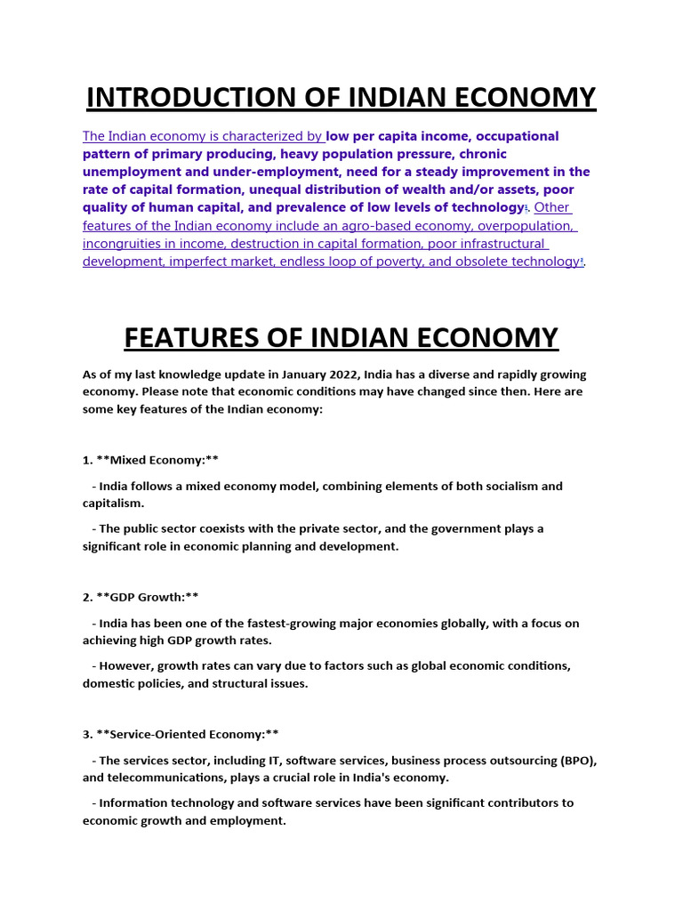 Unit-1 of Issues of Indian Economy | PDF | Inflation | Poverty ...