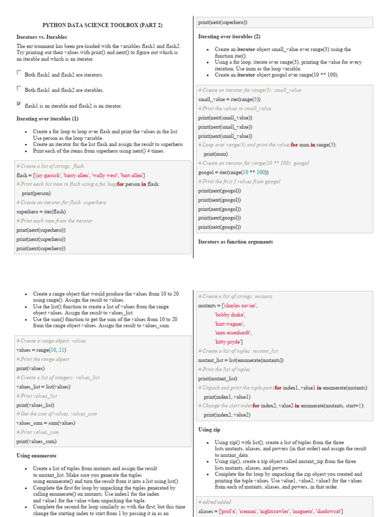 Python Data Science Toolbox | PDF | Parameter (Computer Programming) | Software Engineering