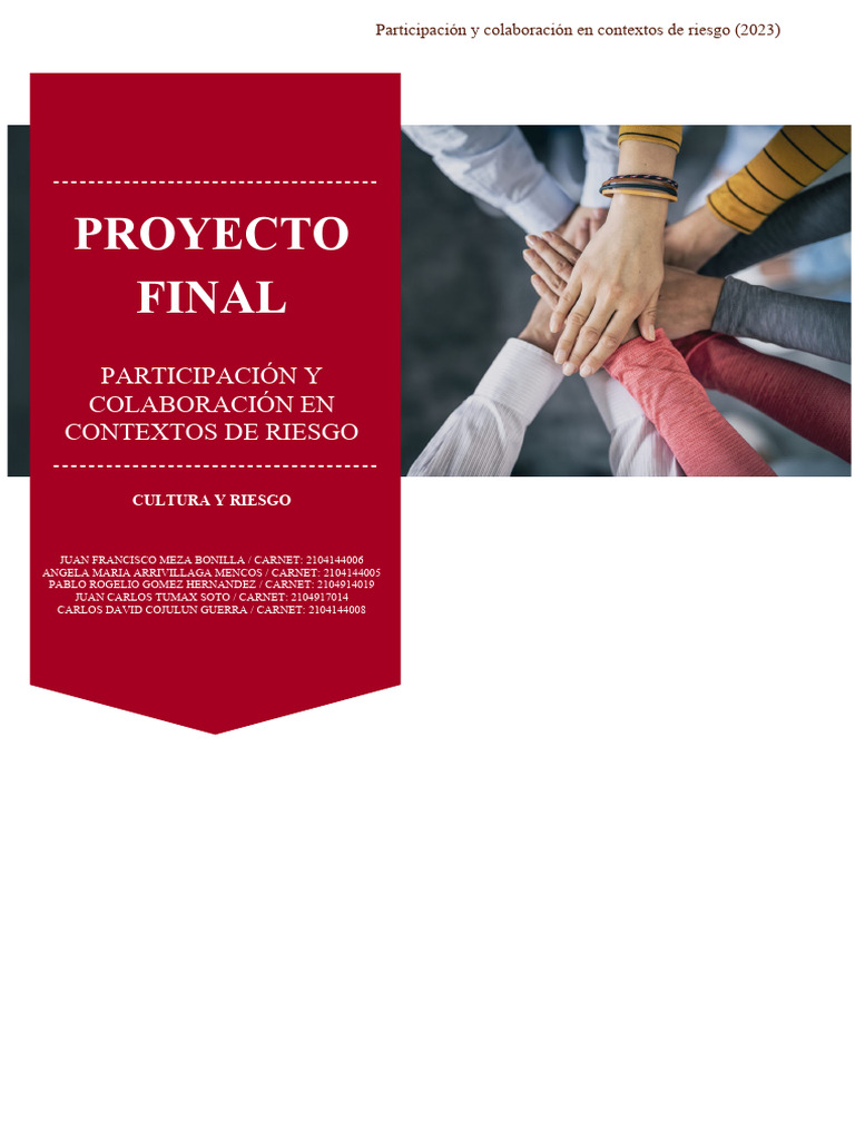 Proyecto Final (1) | PDF | Toma de decisiones | Resiliencia psicológica