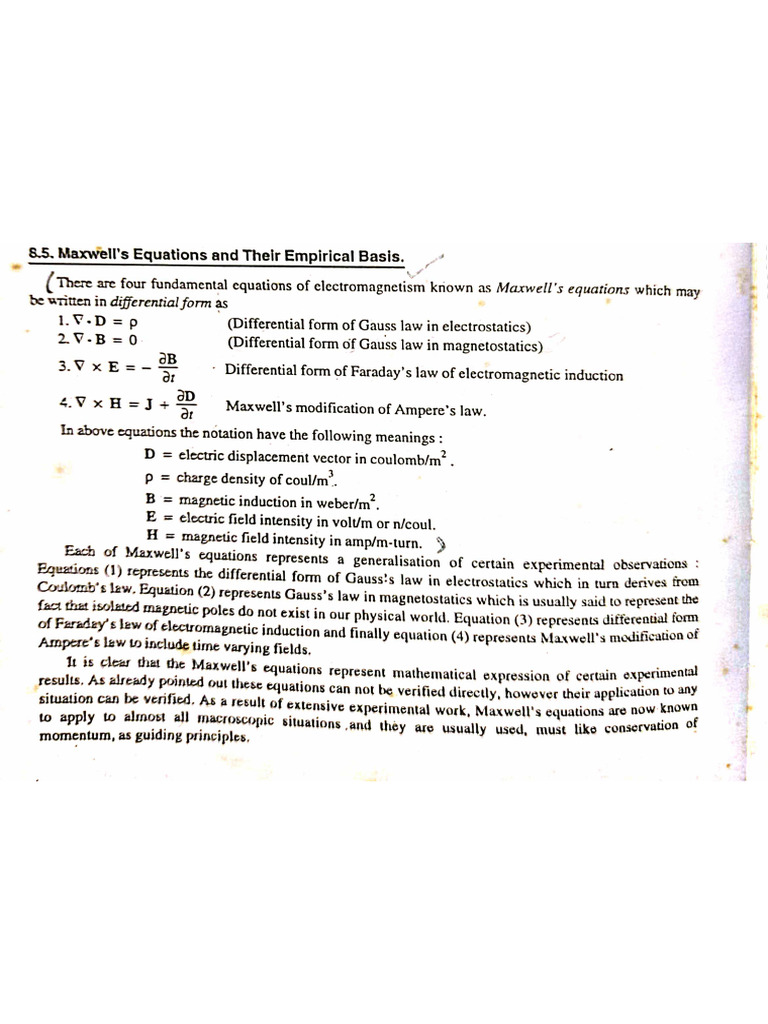 Maxwell S Equation 1 Pdf