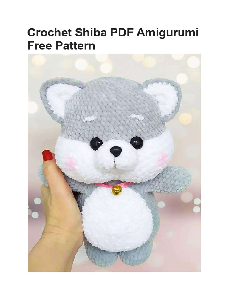 Crochet-Shiba-PDF-Amigurumi-Free-Pattern | PDF | Crochet | Amigurumi