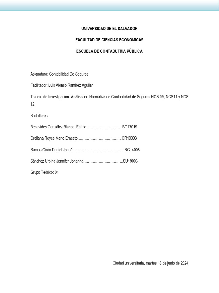 Contabilidad de Seguros | PDF | Seguro | Reaseguro