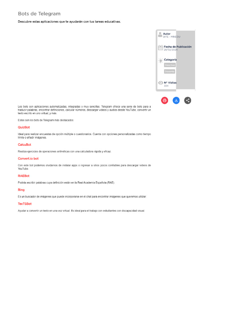 Bots de Telegram | PDF