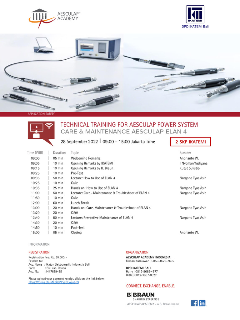 Technical Training Aesculap Power System - 130922 - Fin | PDF