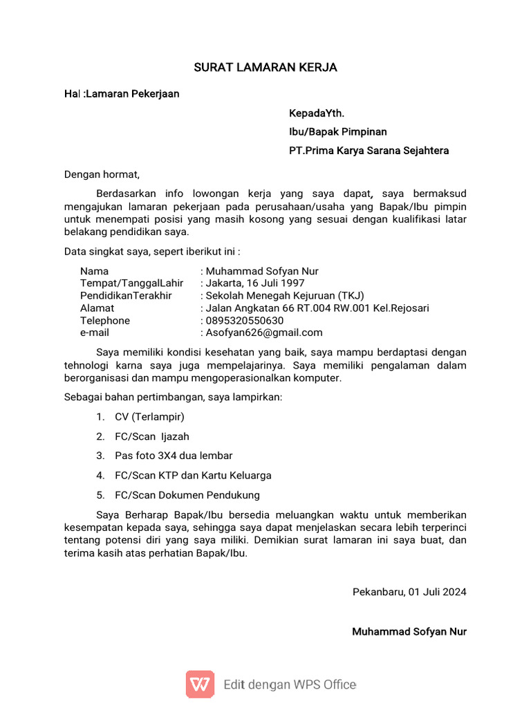 Muhammad Sofyan Nurr-Compressed | PDF | Karier & Perkembangan