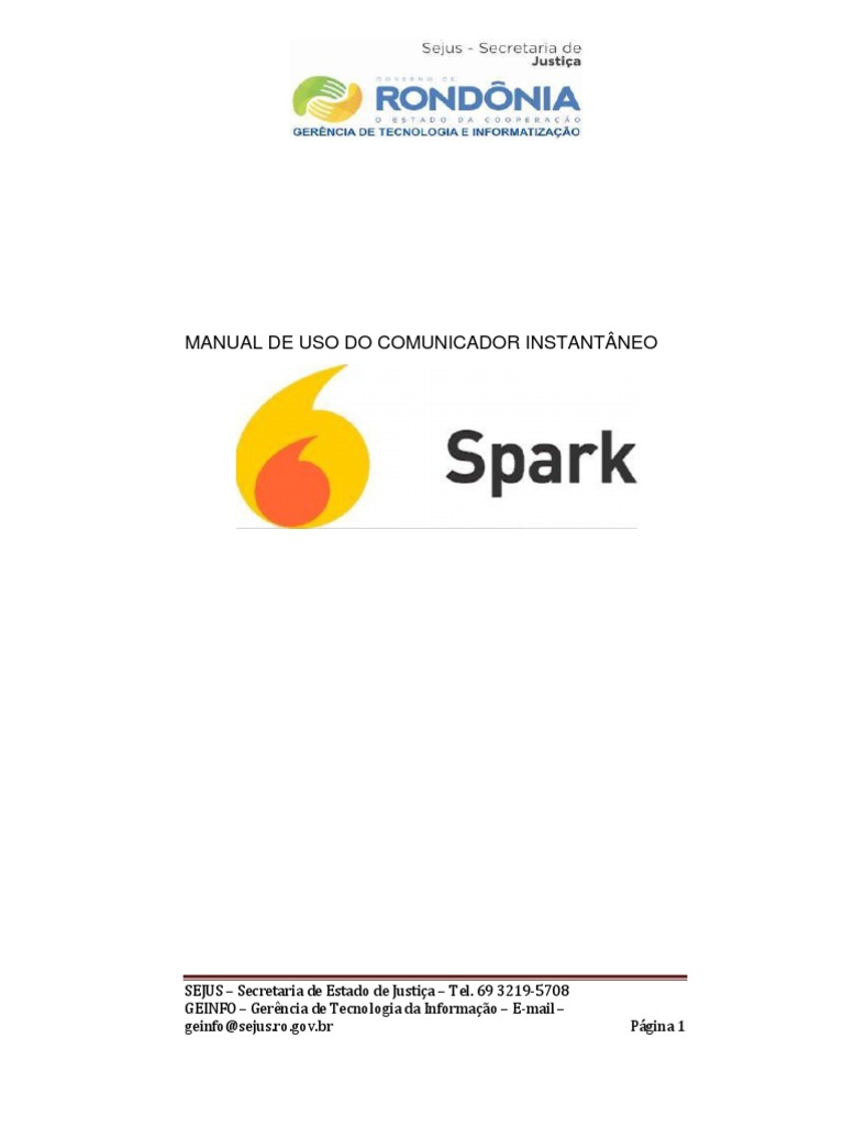 Manual Spark | PDF | E-mail | Mensagem instantânea
