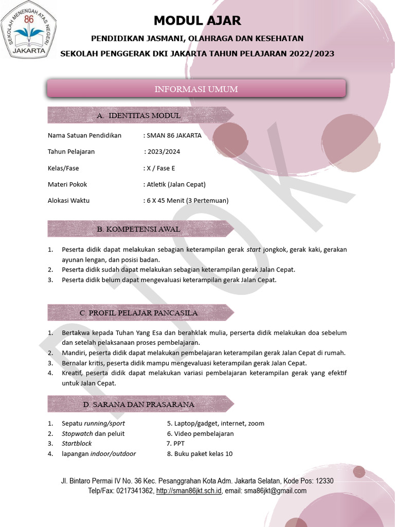 5.1 Modul Ajar Jalan Cepat KLS X SMT 2 | PDF | Karier & Perkembangan | Kesehatan Holistik
