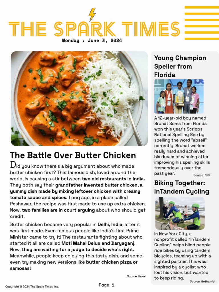 The Spark Times June 3 2024-1 | PDF | Butter | Milk