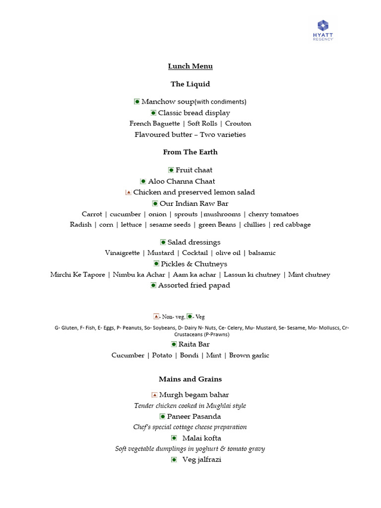 HRL - Corporate Lunch Non Veg. | PDF | Foods | Cuisine