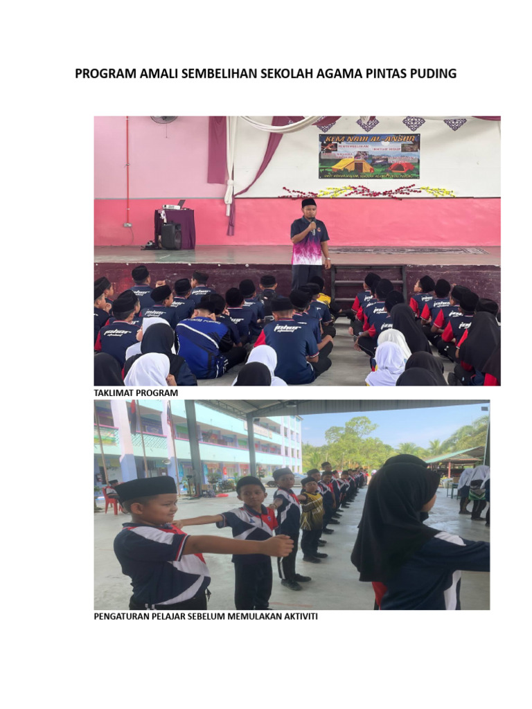 Laporan Program Amali Sembelihan Sekolah Agama Pintas Puding | PDF