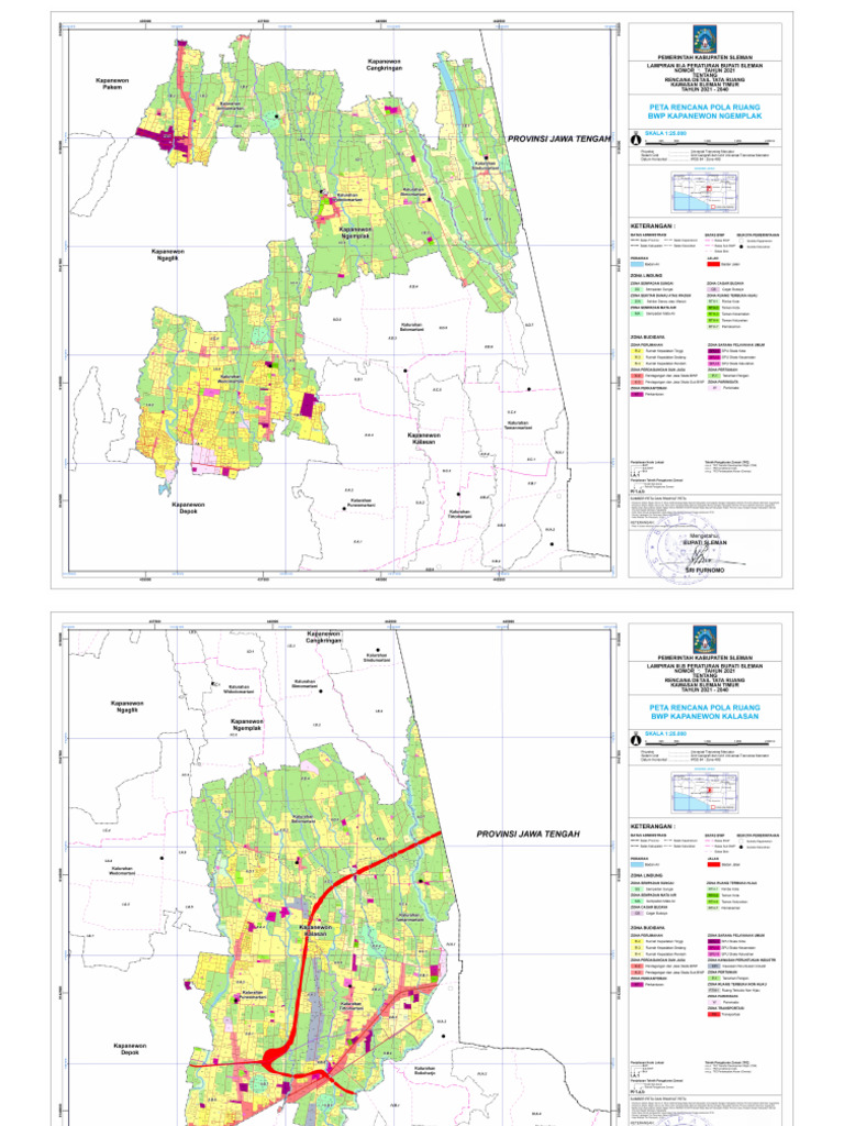 Peta Pola Ruang Sleman Timur | PDF