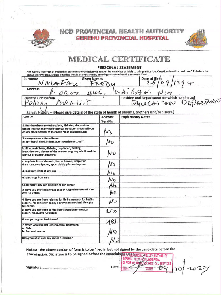 Medical Report | PDF