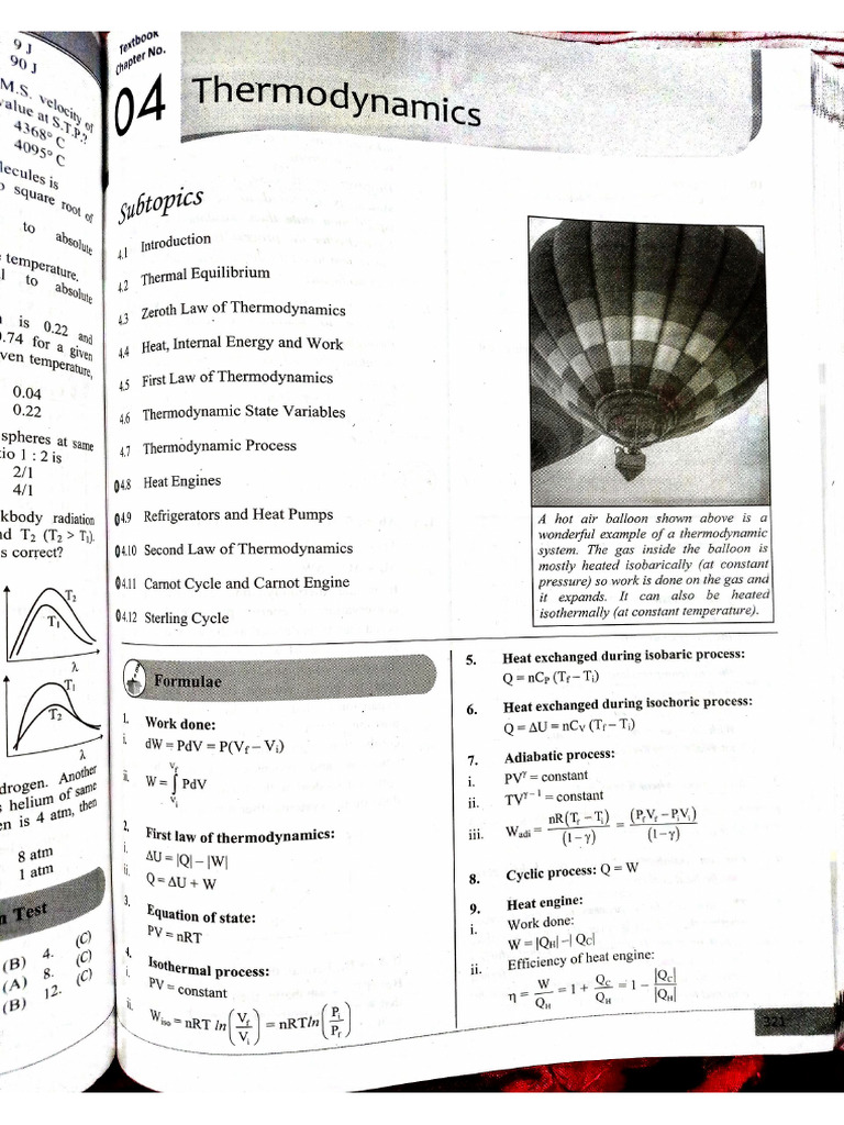 Phy 12th MHT-CET Chap 4 Thermodynamics | PDF