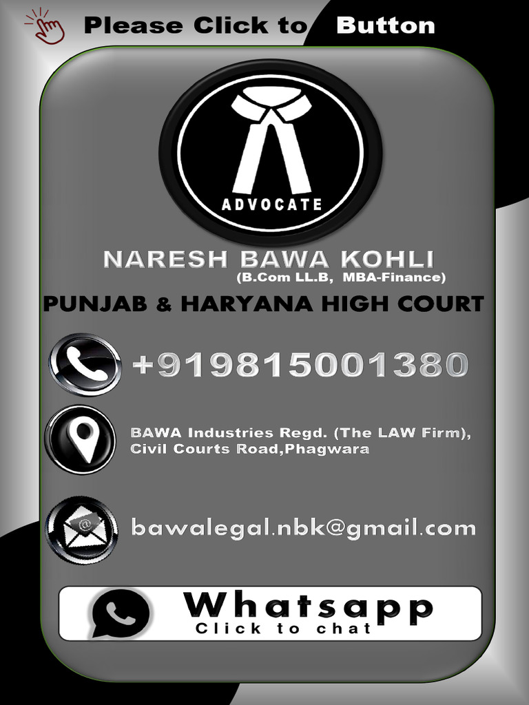 Adv. Naresh Bawa Kohli Digital Visiting Card | PDF | Business
