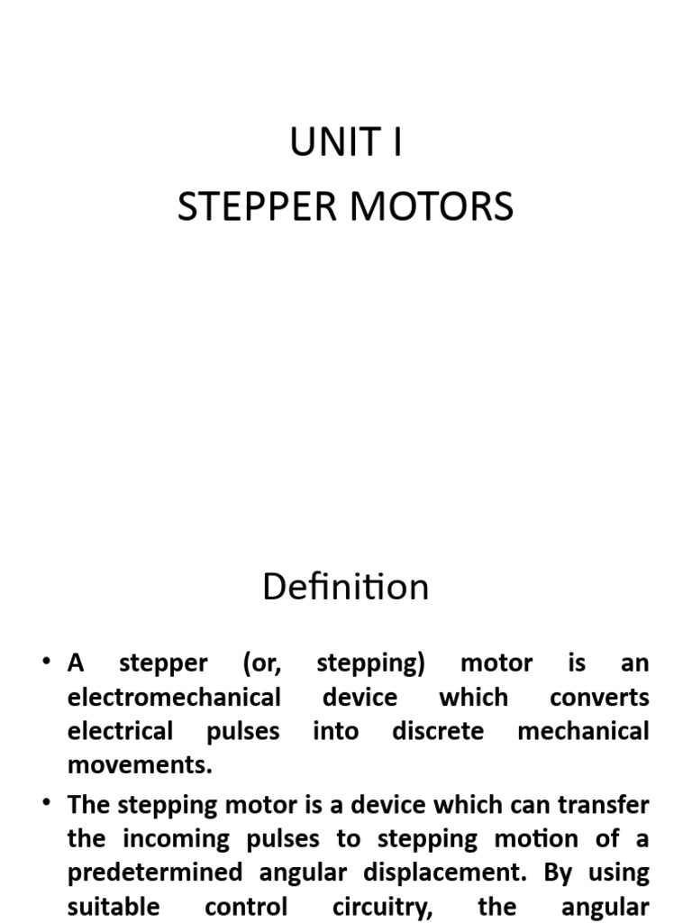 Stepper Motor 23.06.2020 | PDF | Electric Motor | Electrical Components