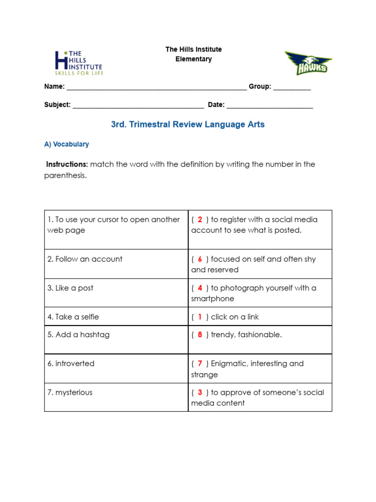 Language Arts Review for Kids | PDF | Language Mechanics | Syntax