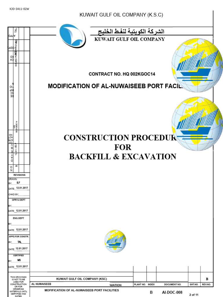 Nuwaiseeb Port Backfill & Excavation Guide | PDF | Specification (Technical Standard)