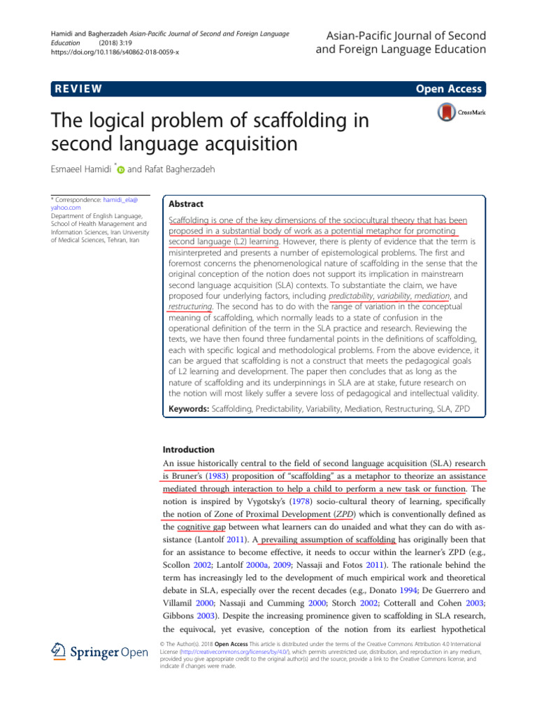 Bài 6 scaffolding | PDF | Second Language Acquisition | Learning