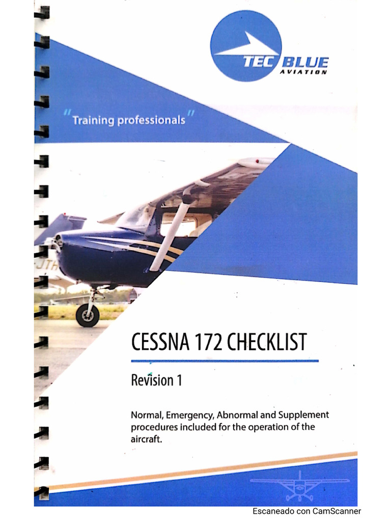 Cessna 172 Checklist | PDF