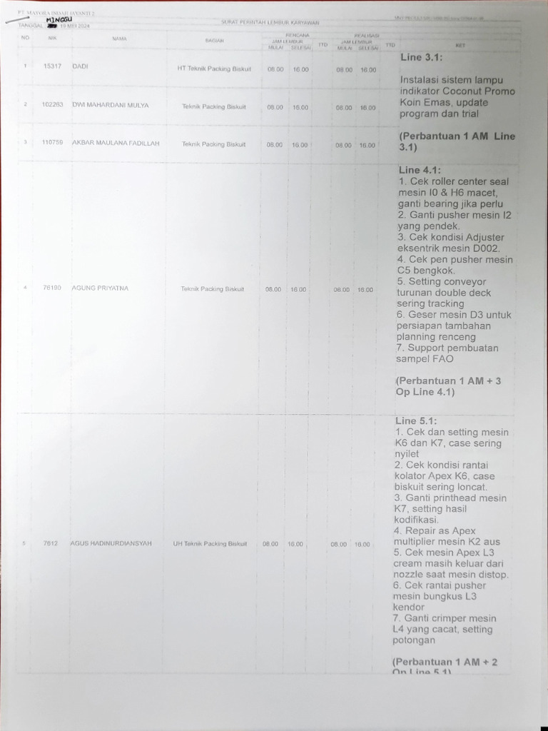 SPL 19 Mei 2024 (Teknik Packing BSC) - 1 | PDF
