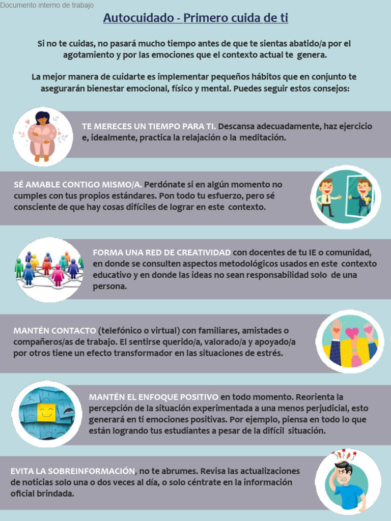 Estrategias de Autocuidado y Apoyo Emocional | PDF | Crecimiento ...