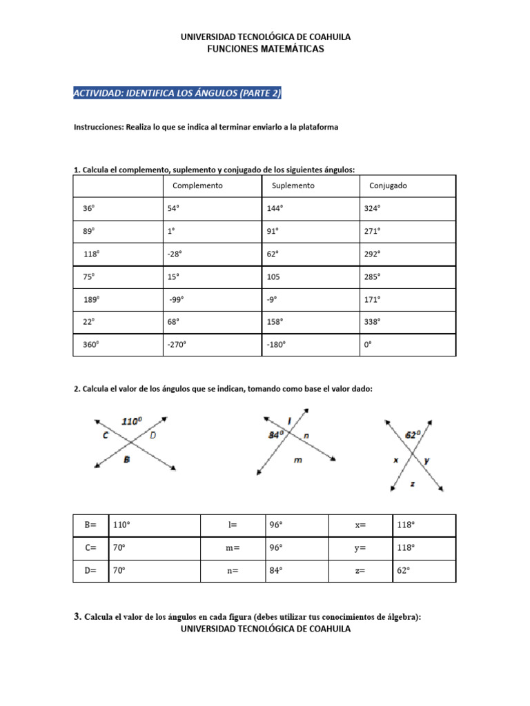 11 Actividad - Identifica Los Ángulos (Parte 2) | PDF