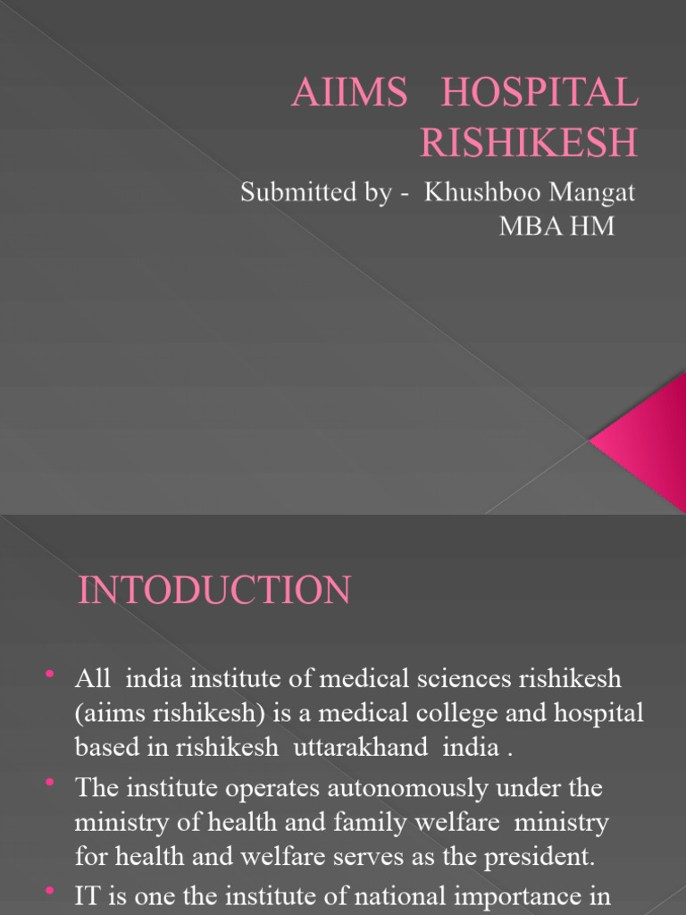 Aiims Hospital Rishikesh | PDF | Science & Mathematics