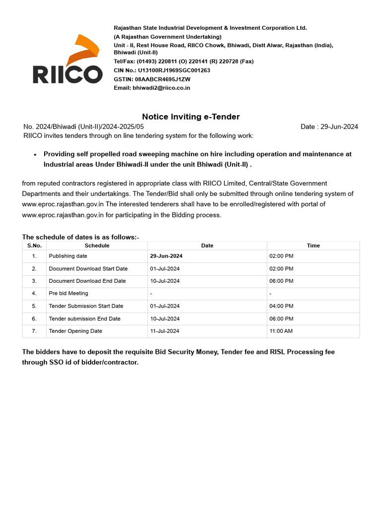 Notice Inviting E-Tender | PDF | Procurement | Conflict Of Interest