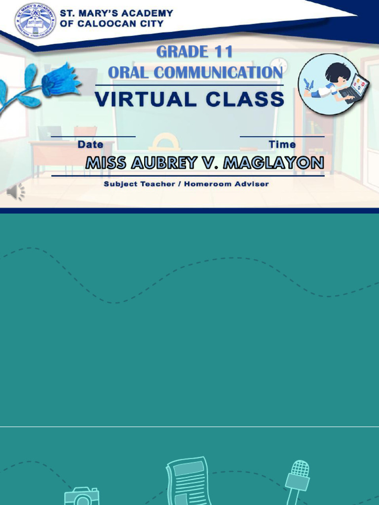 G11 L1 Q1 Oral Comm | PDF | Communication | Nonverbal Communication